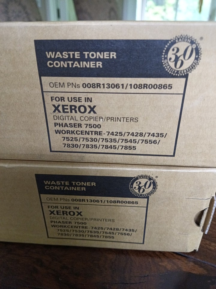 2 compatible to Xerox 008R13061/108r00865 Waste Toner Container - NEW ...