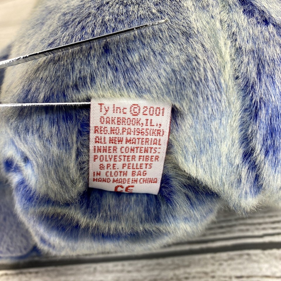 PERIWINKLE TY Beanie Buddies Collection 2001 Vintage Blue Plush Teddy ...
