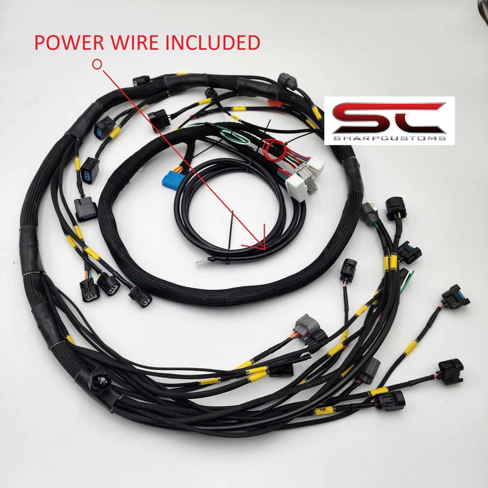 RSX Civic Si EP3 K24 K-Series Tucked Engine Harness W/POWER WIRE Honda ...