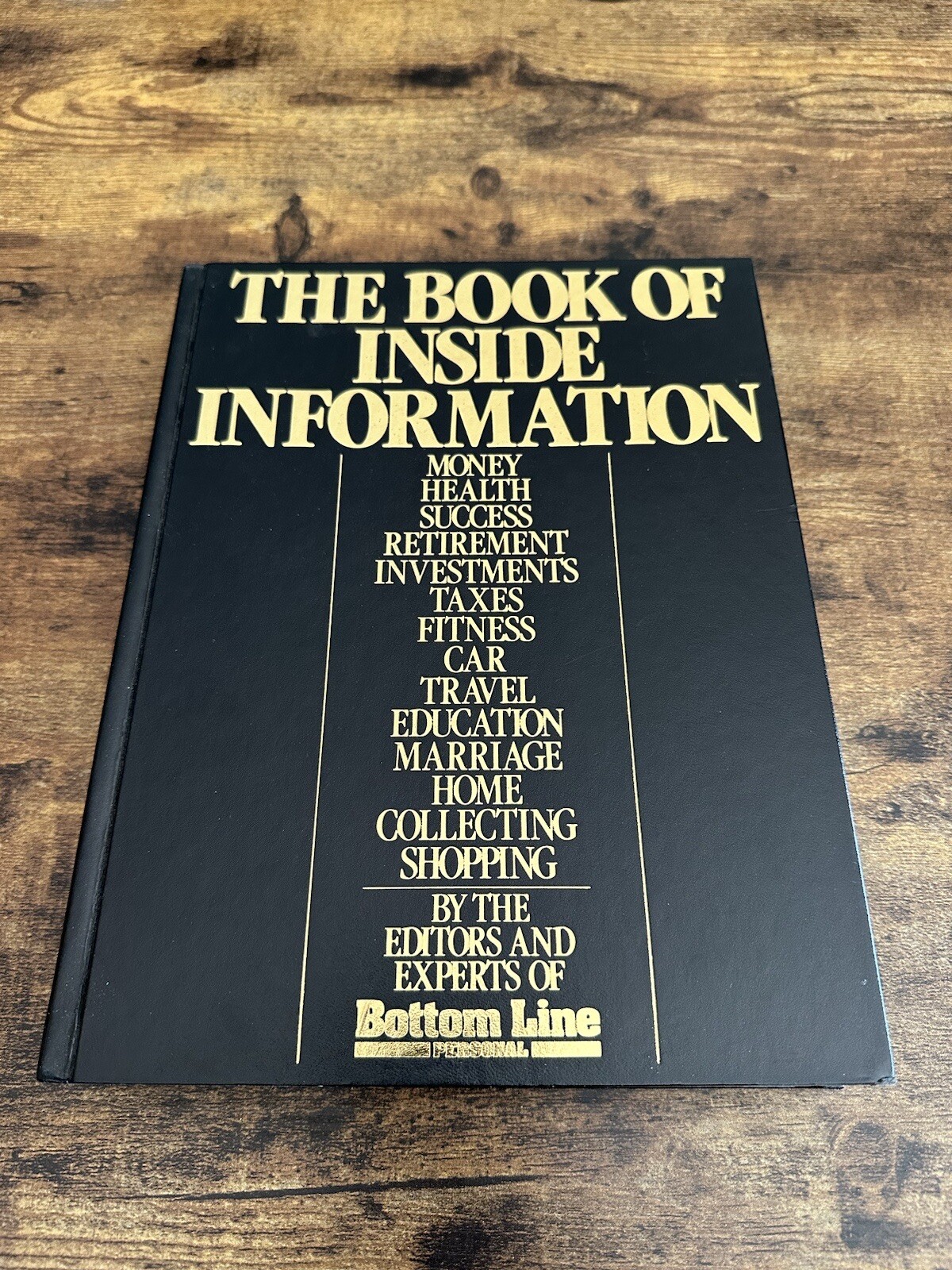 Vintage 1989 The Book Of Inside Information Money Taxes Health ...
