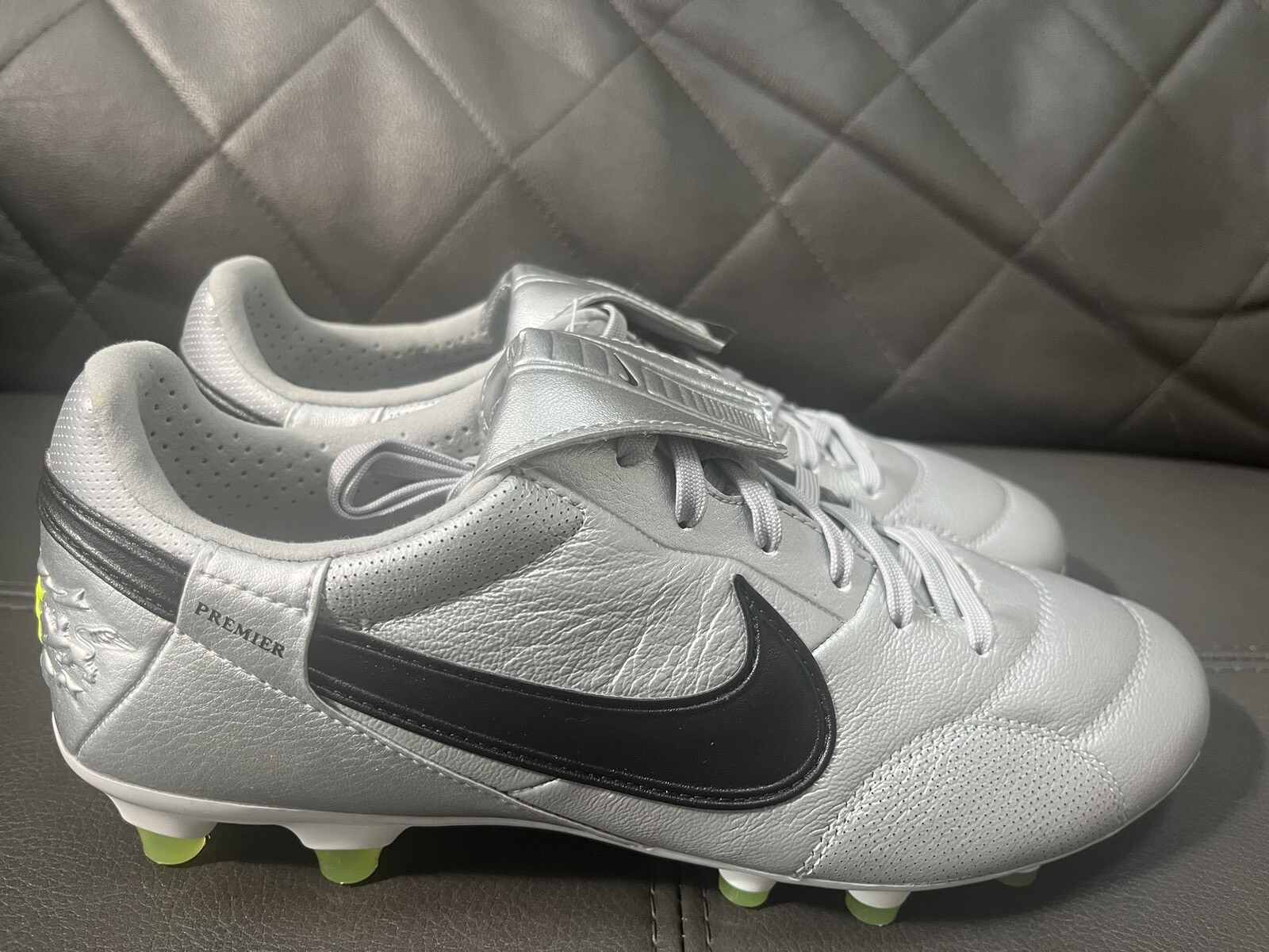 New Nike Premier 3 FG Sz 7 Soccer Cleats Men’s Metallic Silver Style ...