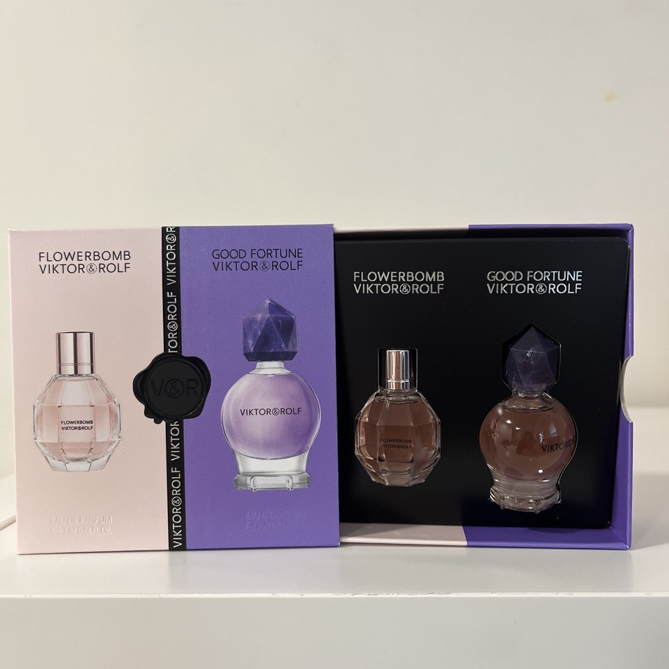Viktor & Rolf Mini Gift Set - Good Fortune & Flowerbomb EDP - .24 oz/7 ...