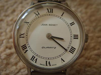 LADIES JEAN RENET SWISS QUARTZ WATCH STAINLESS STEEL FLEXI STRAP NEW ...
