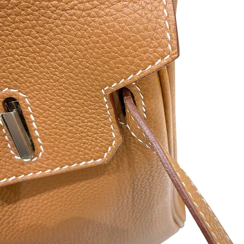 HERMES Birkin 25 Z Stamp Togo Leather Gold Silver Hardware Handbag Box ...