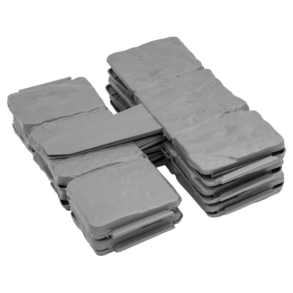 12M GARDEN BORDER EDGING PLASTIC STONE SLAB EFFECT FLOWER BED GRASS ...