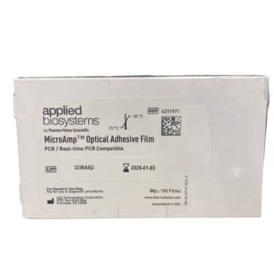 Thermo Applied Biosystems MicroAmp™ Optical Adhesive Film PCR, 100/pack ...