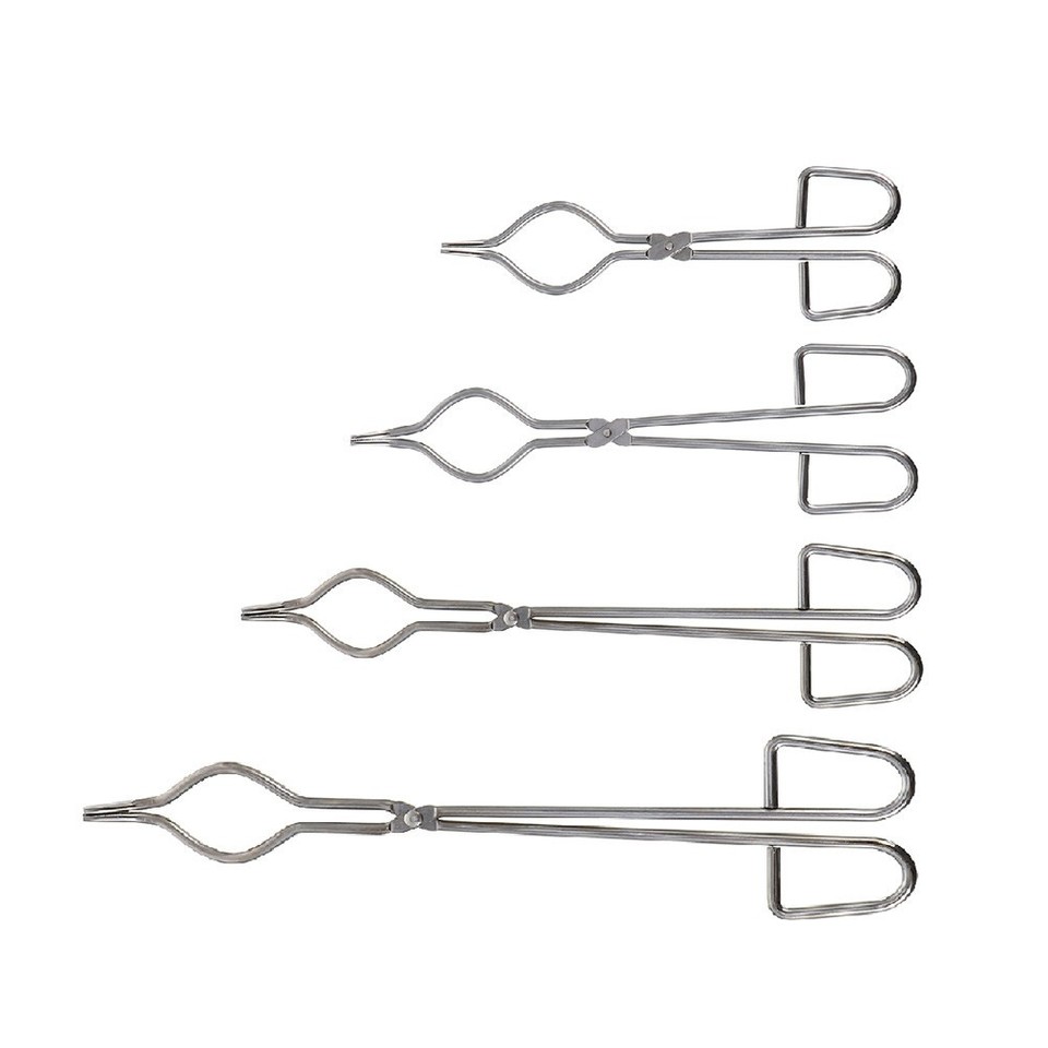 4pcs Crucible Tongs Stainless Steel Crucible Beaker Clamp Laboratory ...