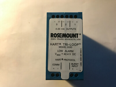 Rosemount 333DC2N306 HART Tri-Loop, Low Alarm , Used (tested with ...
