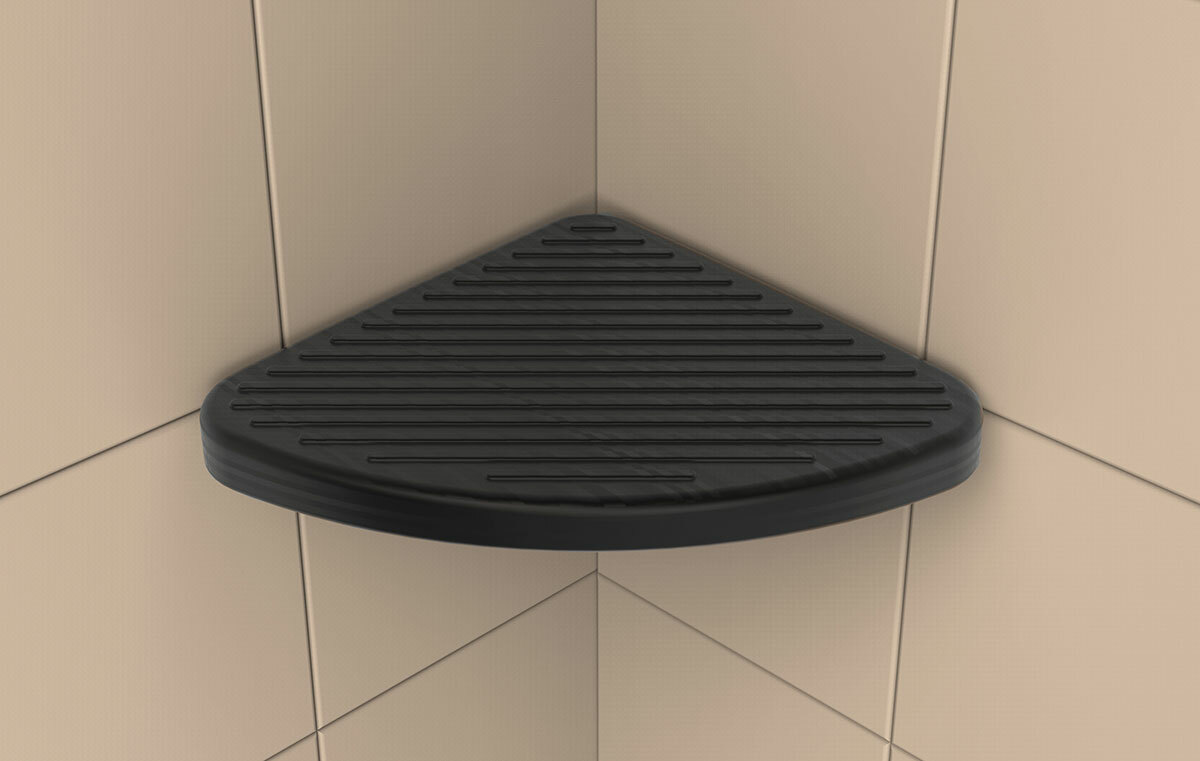 TileWare Victoria Series Corner Foot Prop / Shelf ALL COLORS for Shower ...