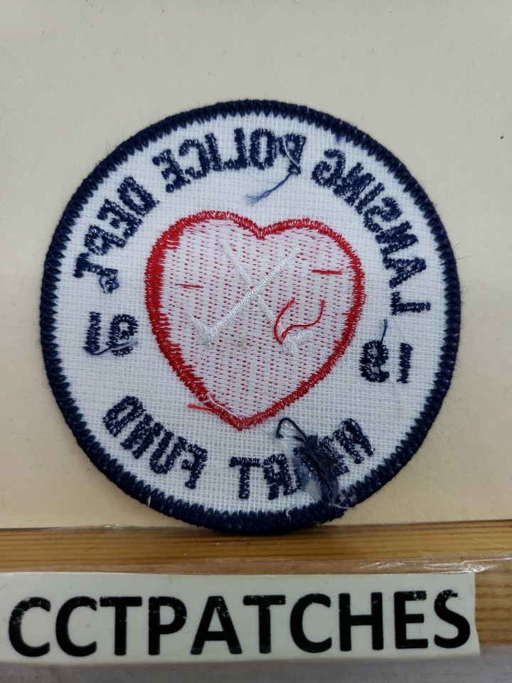 LANSING, MICHIGAN POLICE HEART FUND SHOULDER PATCH MI | eBay