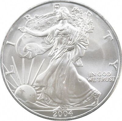 Better Date 2004 American Silver Eagle 1 Troy Oz .999 Fine Silver *874 ...