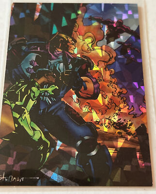 1993 PRESS PASS TRIBE PRISM CARD P-3 HANNIBAL ROSALYN AND THE MANJI NM ...