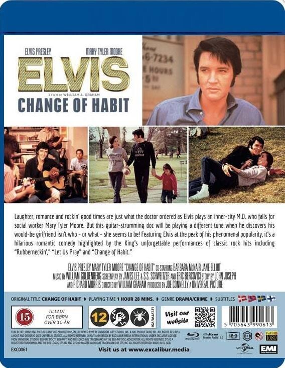CHANGE OF HABIT (1969) Elvis Presley Blu-Ray NEW (USA Compatible) | eBay