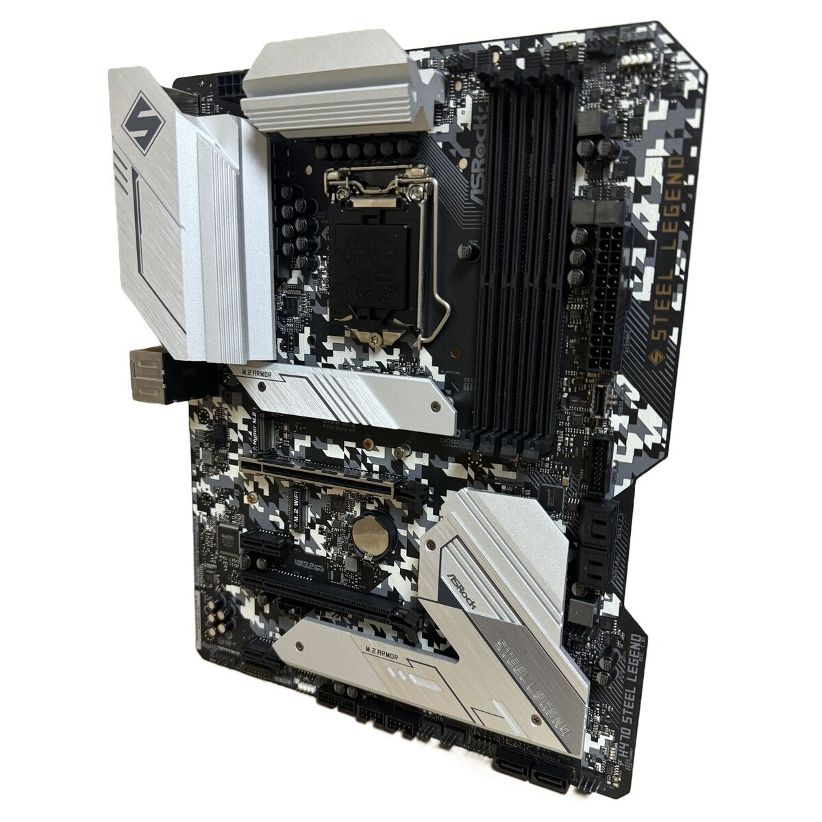 ASRock H470 Steel Legend Motherboard Intel H470 LGA1200 DDR4 ASRock H470 Steel Legend Motherboard Intel H470 LGA1200 DDR4