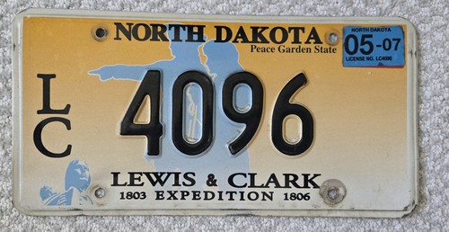 2007 North Dakota Lewis And Clark Indian Guide Optional Issue License ...