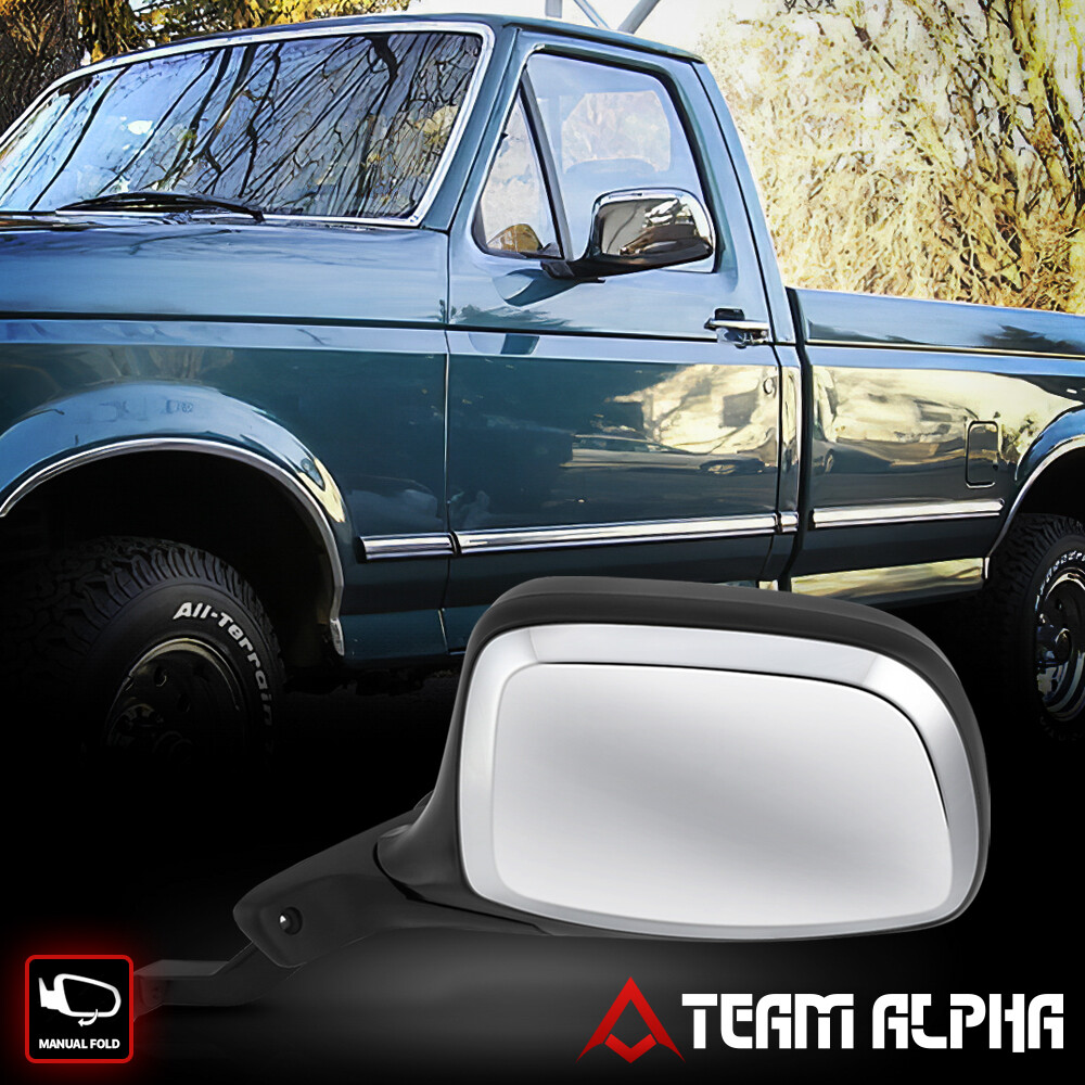 Fits 1992-1997 F100/F150/F250 [MANUAL] Left Side Chrome Foldable OE ...