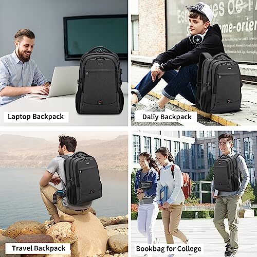 DUSLANG 17 Inch Laptop Backpack for Travel Water Resistant | eBay