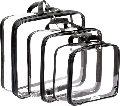 Clear Compression Packing Cubes 3 Set - Large See-Through Plastic ...