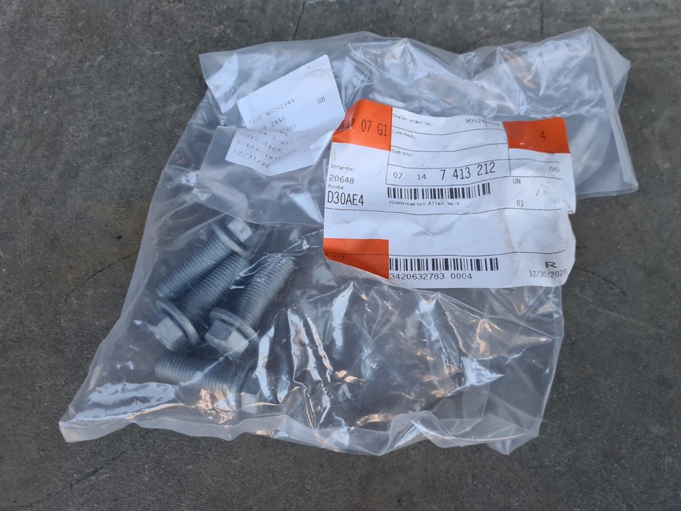 Genuine BMW G30 G11 G12 G01 Combination Allen Bolt 889520 07147413212 ...