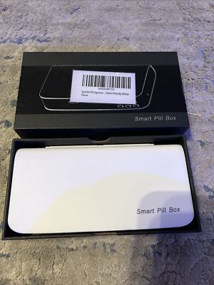 Pill Box Smart Electronic Organizer Patient Friendly White Battery ...