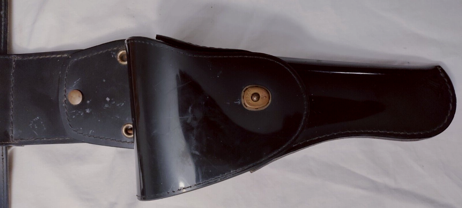 Vintage Police/Highway/Military Leather Flap Holster Cross Body ...