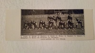 Lancaster New York 1908 Football Team Picture VERY RARE | eBay