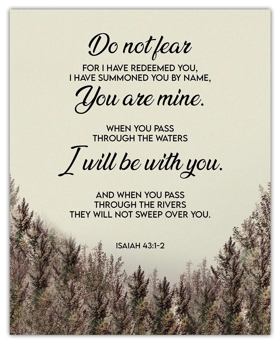 You Are Peace Bible Verse, Bible Promises, Isaiah 43, 47% OFF