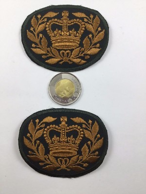 2 Canadian Military Army Master Warrant Officer Insignia Green Canada ...