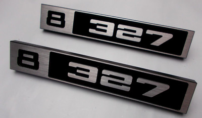 Emblem Custom Billet Front Fender '327' Chevy Chevrolet GMC Truck 1967 ...