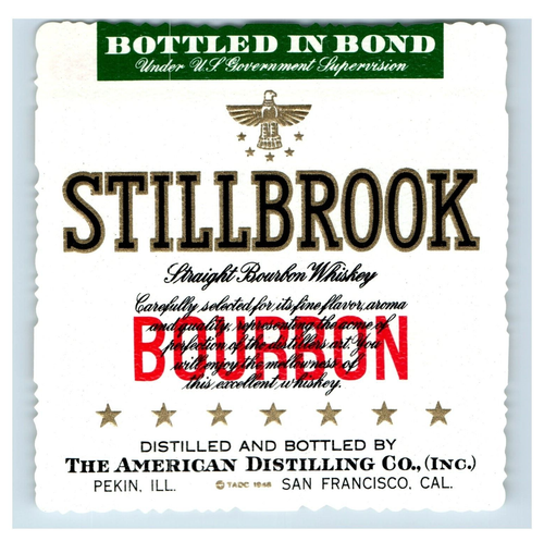 1970's-80's Stillbrook Bourbon Liqor Label Original S54E | eBay