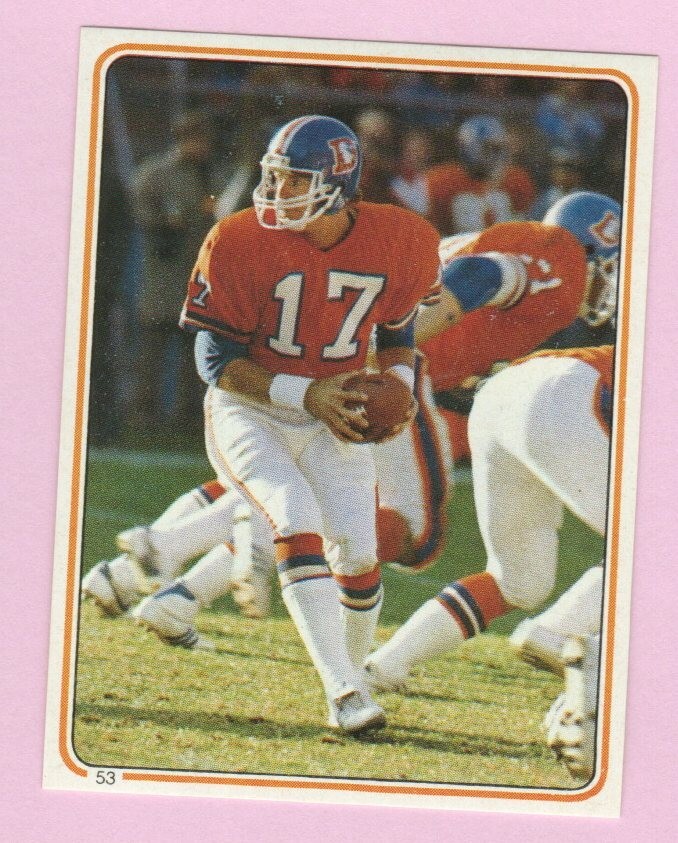 1983 Topps NFL Sticker Steve DeBerg #53 Denver Broncos | eBay