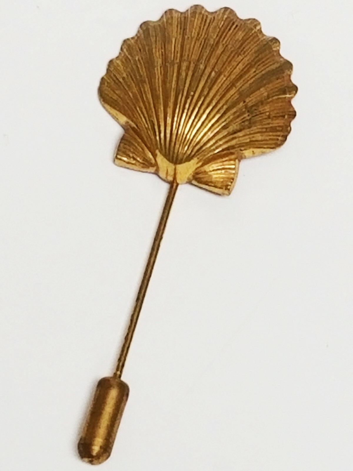 Vintage Miriam Haskell Gold Tone Seashell SHELL Stick Pin | eBay