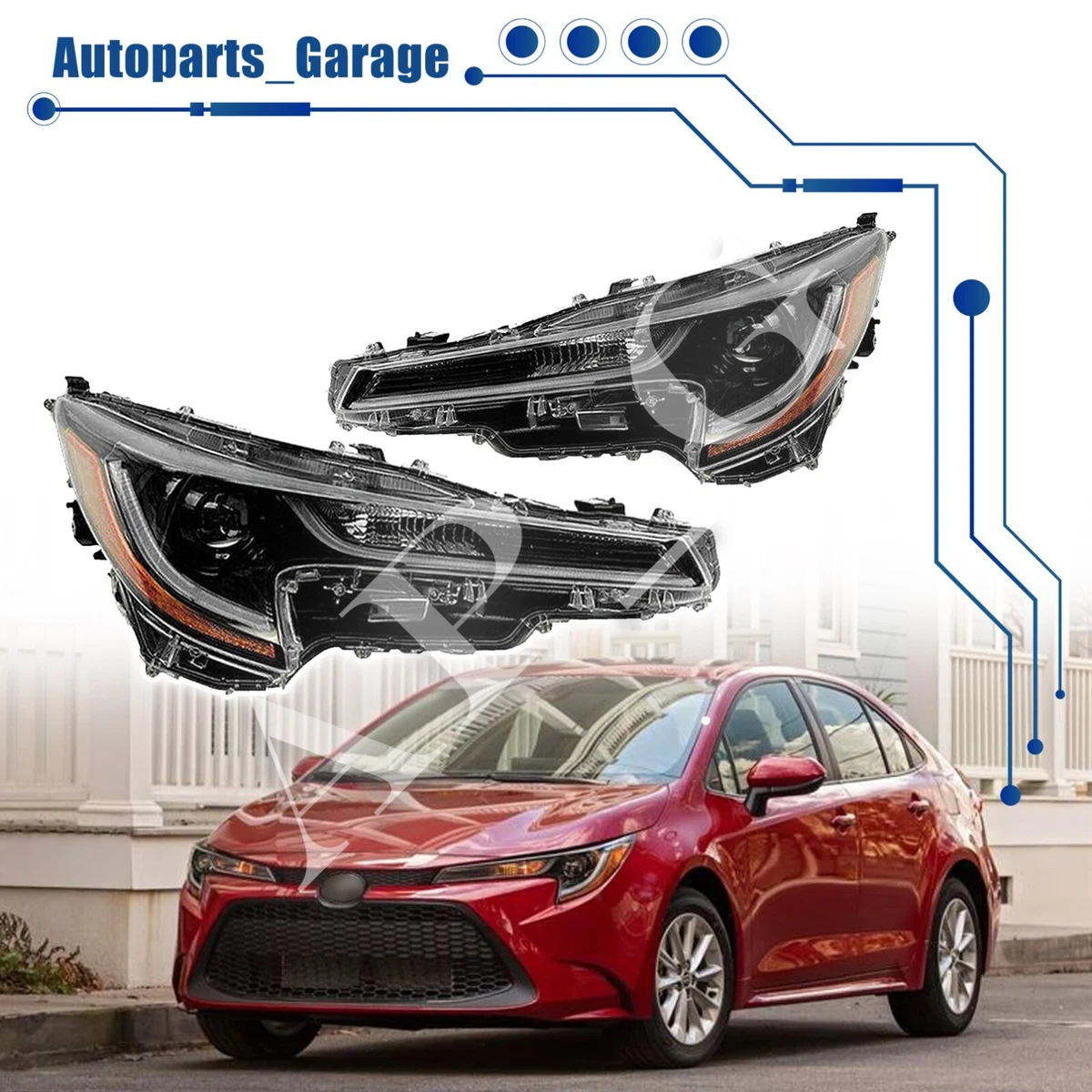 2022 Corolla Le Modified Lights