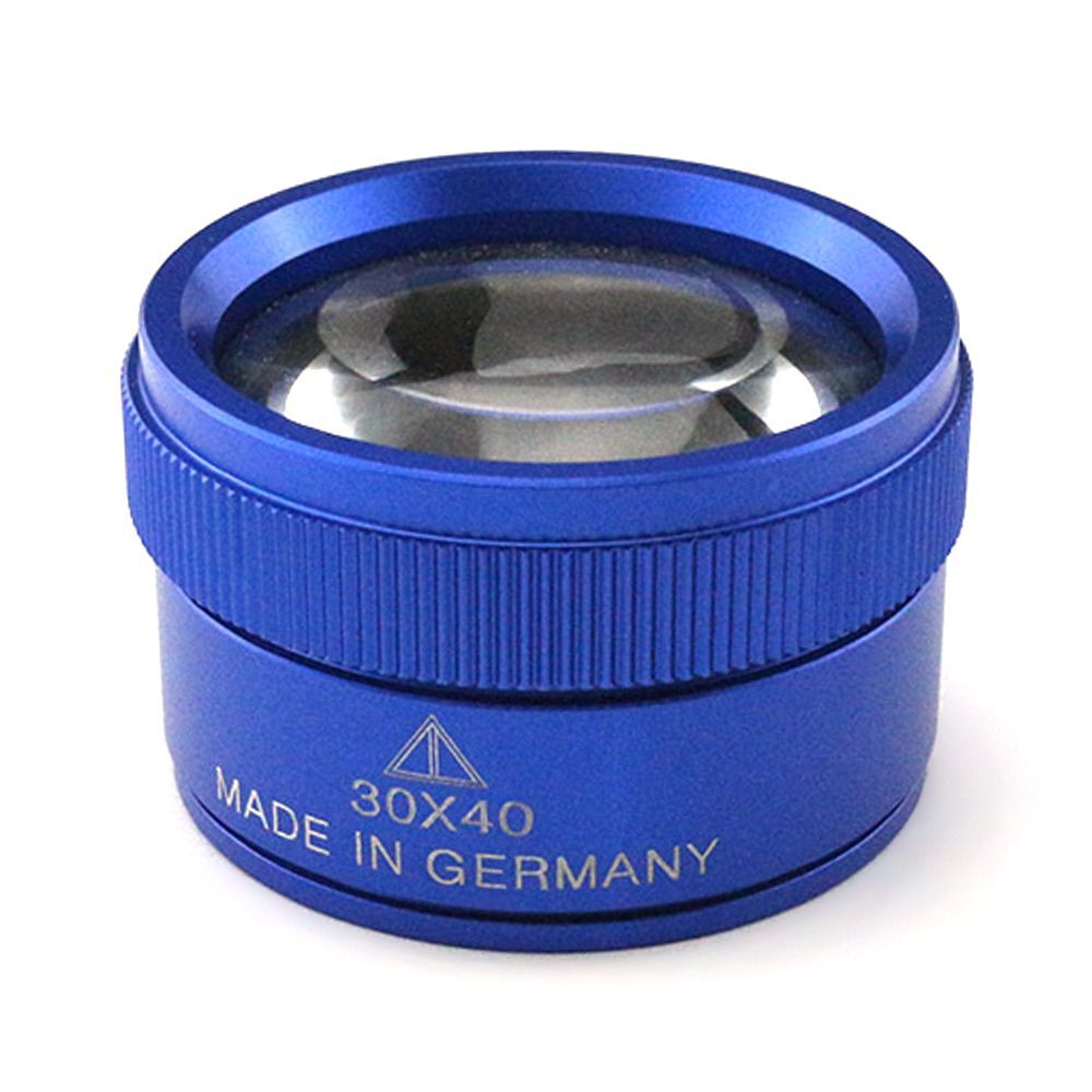 Lupe 30x 40mm Mini Glass Lens Loop Microscope HD Magnifier Measuring ...