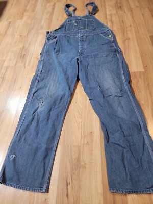 Vintage Key Imperial Mens Blue Denim Work Farm Hipster Trucket Bib ...