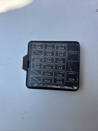1991-1994 Mercury Capri Main Fuse Box Cover Only | eBay