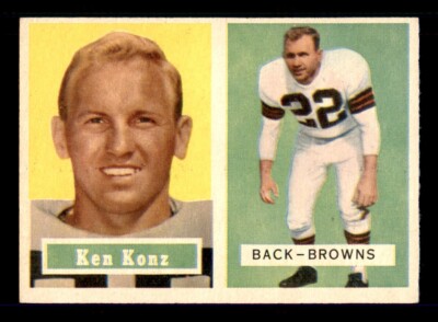 1957 Topps Football #52 Ken Konz NM | eBay