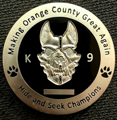 Orange County FL Sheriff's Office K9 BADASS 1.75in silver version ...