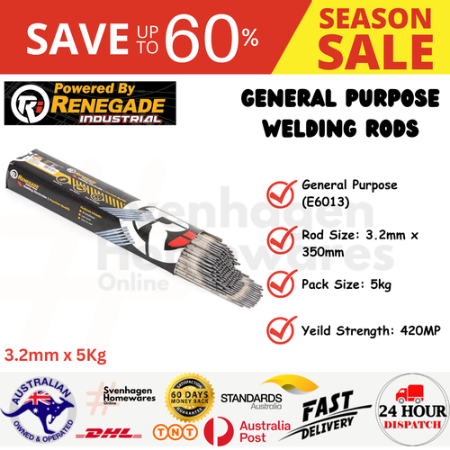 Renegade Industrial 3.2mm x5kg General Purpose Welding Rods | eBay ...