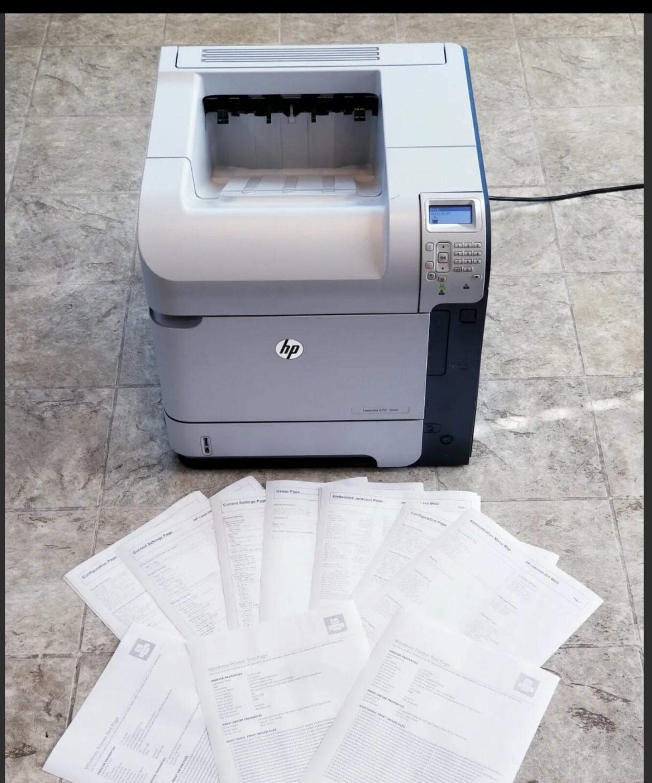 HP LASERJET ENTERPRISE M602 Workgroup LASER Printer FULLY FUNCTIONAL ...