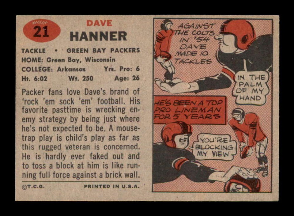 1957 Topps #21 Dave Hanner EX+ X3253720 | eBay