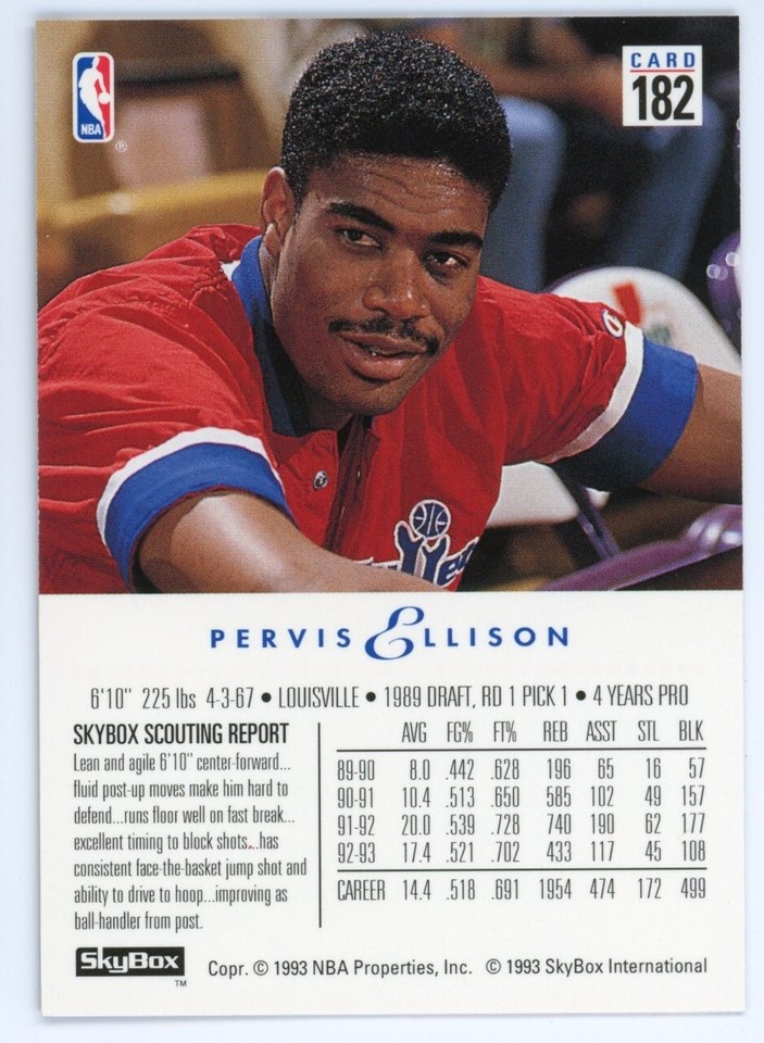 1993-94 Skybox Premium Pervis Ellison #182 | eBay