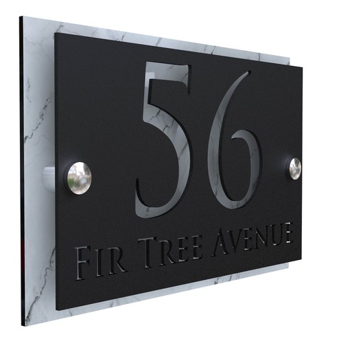 Door Sign House Numbers Laser Cut Custom House Numbers Address Plaques ...