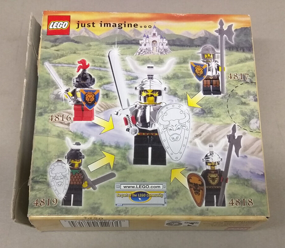 LEGO Knights Kingdom 4817 Dungeon MINT! RARE! Castle Skeleton Chrome ...
