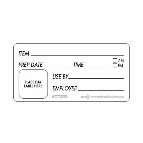 NCCO "Item/Prep/Use By" Removable Food Rotation Labels 2″ x 4″ 500/Roll ...