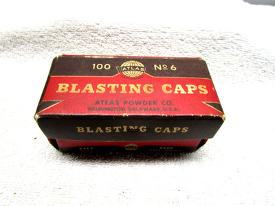 ANTIQUE ATLAS BLASTING CAPS BOX NOT TIN | eBay