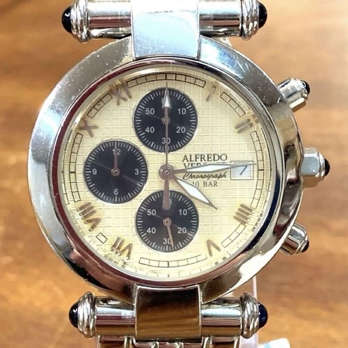 Versace Alfred Chronograph Quartz Men's Watch, Working, 17cm Wrist ...