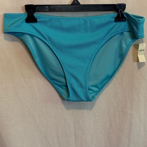 AA-434 Aerie NWT Teal Blue Summer Swim Bikini Bottoms Size XL | eBay