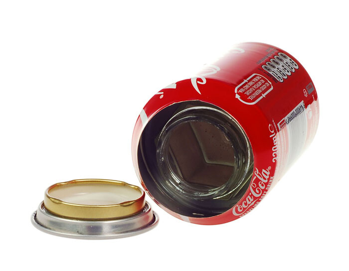 COLA DRINK CAN BOTTLE STASH SAFE HIDDEN DIVERSION SECRET HIDING CAR ...