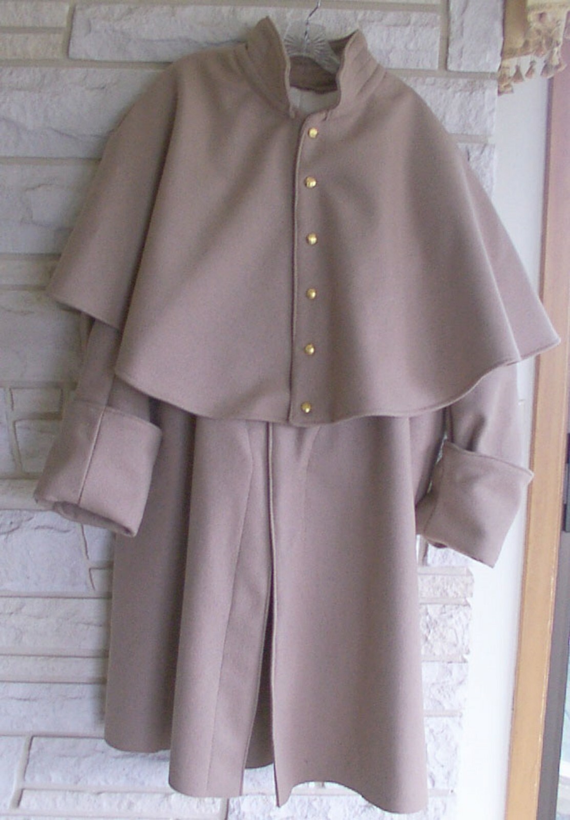 Confederate Infantry Great Coat,Butternut,Civil War,New | eBay